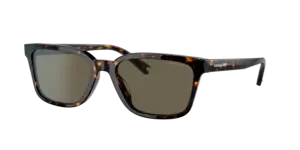 COACH Sunglasses With Dark Grey Solid Lenses Dark Brown Solid