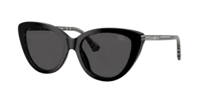 Burberry Full Rim Cat Eye Sunglasses - Dark Grey