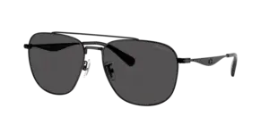 COACH Aviator Sunglasses Grey Solid