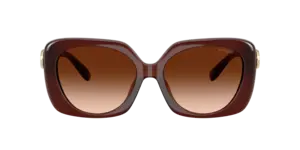 COACH Black Oversized Sunglasses - Brown Gradient