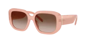 Tory Burch Full Rim Square Frame Sunglasses - Brown Gradient