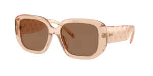 Tory Burch Full Rim Square Frame Sunglasses - Brown