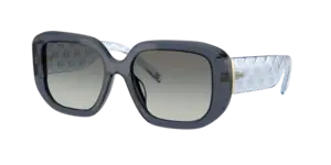 Tory Burch Full Rim Square Frame Sunglasses - Gradient Grey