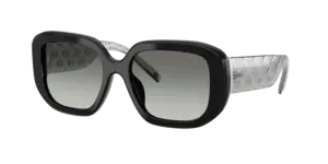 Tory Burch Full Rim Square Frame Sunglasses - Grey