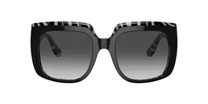 Dolce & Gabbana Havana On Transparent Brown Sunglasses - Grey Gradient