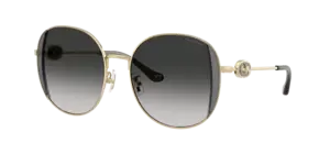 COACH Round Frame Sunglasses - Grey Gradient