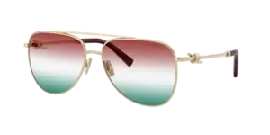 Tiffany & Co. Tiffany & Co. Aviator Sunglasses Gradient Green Bordeaux