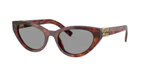 Miu Miu Havana Mahogany Frame Sunglasses - Grey