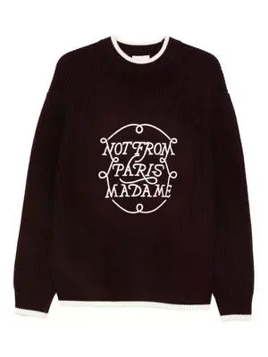 Drole De Monsieur Embroidered Sweater