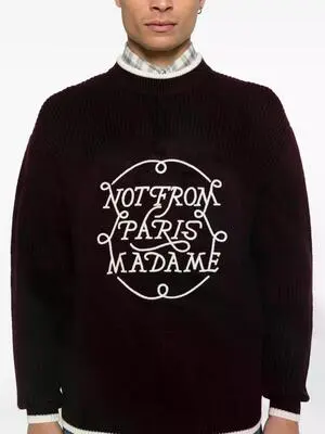 Drole De Monsieur Embroidered Sweater