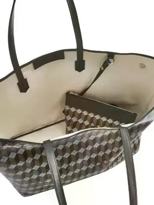 AU DEPART Geometric Pattern Tote Bag