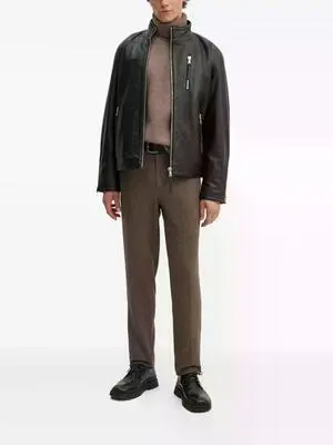 WON HUNDRED Zip-fastening Pockets Leather Jacket