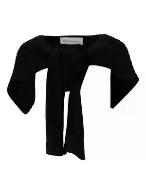 NICCOLO PASQUALETTI Parte Wool Scarf - Black