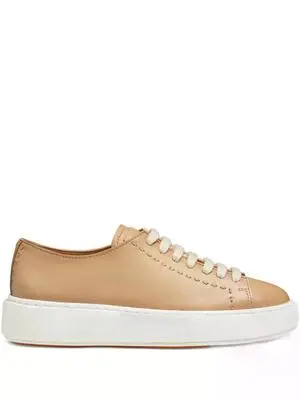Santoni Leather Platform Sneakers