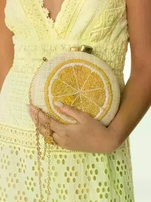 Pamela Munson Lemon Slice Clutch