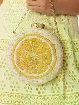 Pamela Munson Lemon Slice Clutch