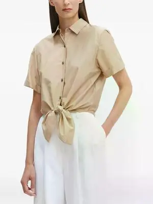 Theory Tie-front Buttoned Shirt