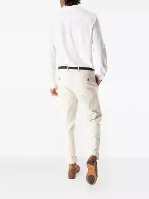 Eleventy Cuffed Straight Leg Pants - Neutrals