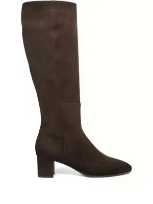 Santoni 50mm Suede Mid-heel Boots