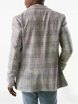 Eleventy Single-breasted Checked Jacket