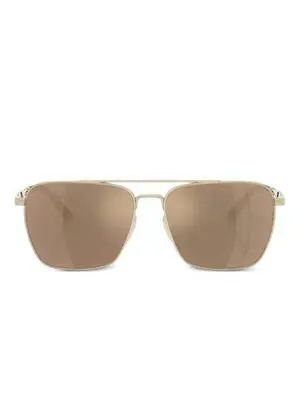 Oliver Spencer R-15 Square Frame Sunglasses - Gold
