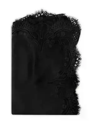 Janavi Lace-trimmed Scarf - Black