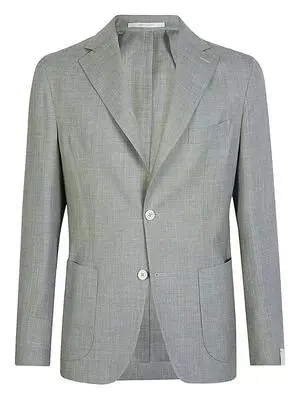 Eleventy Single-breasted Patch-pocket Blazer