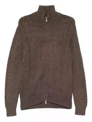 Barba Napoli Ribbed Cardigans For Men