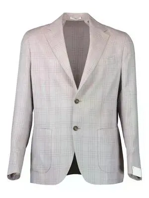 Eleventy Single-breasted Checked Blazer
