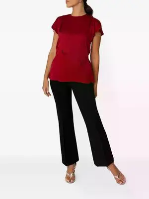 Victoria Beckham Draped Ruffle Top