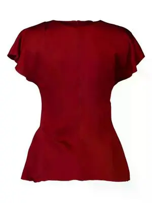 Victoria Beckham Draped Ruffle Top