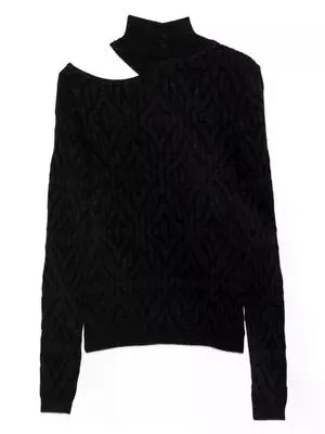 AKEP Cut-out High-neck Sweater