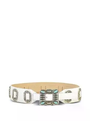 Streets Ahead Iris Concho Belt - White