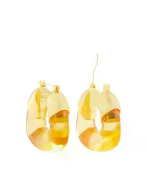 LIZZIE FORTUNATO Mini Organic Hoop Earrings - Gold