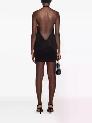 Off-White Fluid Jer Backless Mini Dress