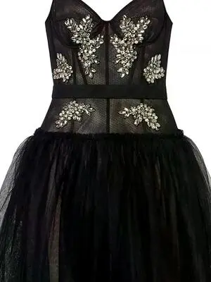 Erdem Embellished Tulle Dress