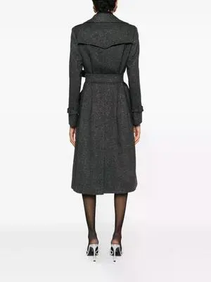 Tagliatore Belted Carola Coat - Grey