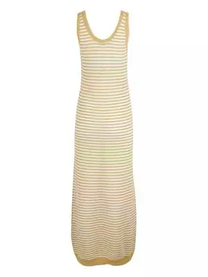 Brunello Cucinelli Striped Midi Dress