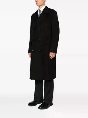LARDINI Double-breasted Coat With Pocket Detail