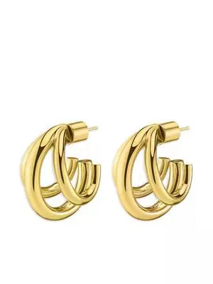 JENNIFER FISHER Triple Lilly Huggie Earrings - Gold