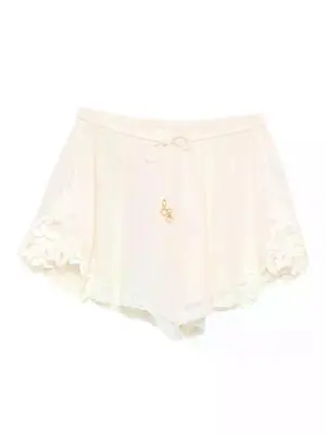 Zimmermann Lace-trimmed Shorts - Neutrals