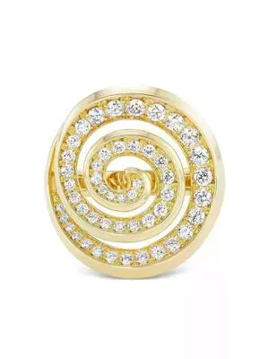 EMILY P. WHEELER 18k Yellow Spiral Diamond Ring - Gold