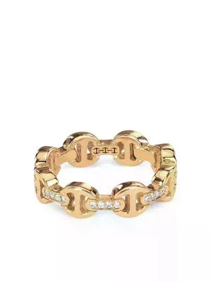 Hoorsenbuhs 18k Yellow Dame Tri-link Diamond Ring - Gold