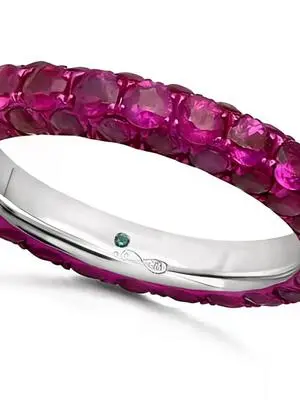 GRAZIELA 18k White Gold And Ruby Ring