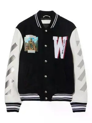 Off-White Wo Soundsystem Varsity Jacket