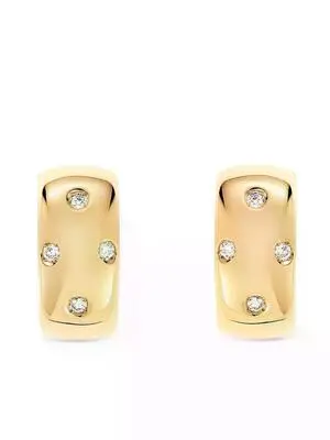 FULLORD 18k Yellow Diamond Ghost Stud Earrings - Gold