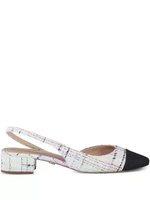 Veronica Beard Cecile Tweed Slingback Pumps