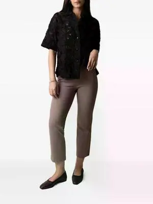 ODEEH Cropped-hem Trousers