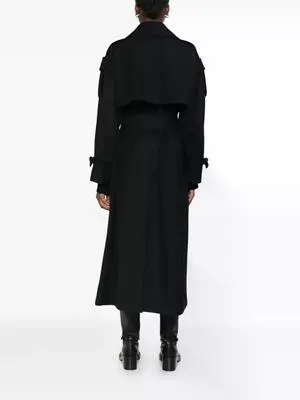 LARDINI Double-breasted Belted Trench Coat