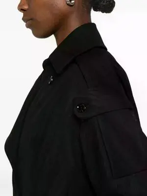 LARDINI Double-breasted Belted Trench Coat